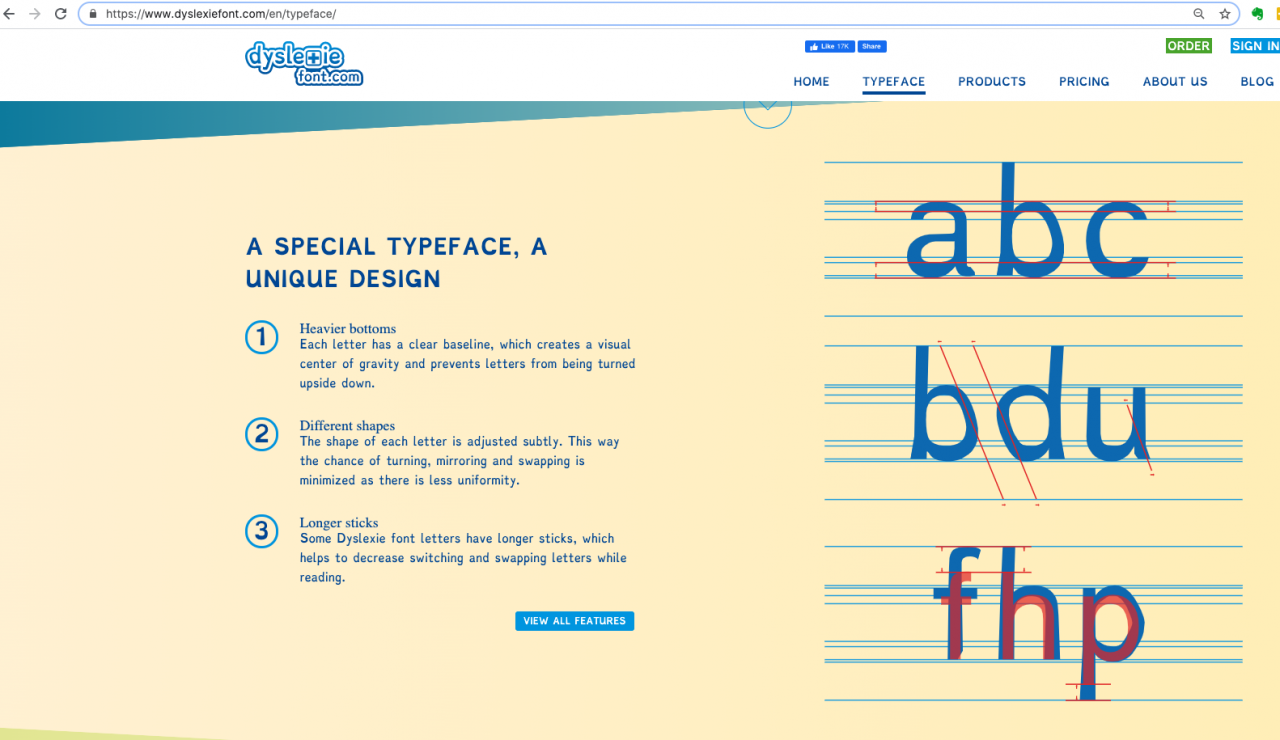 You can now read our site and blog in Dyslexie font for dyslectics ...